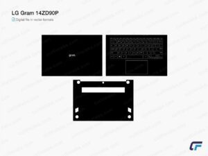 LG Gram 14ZD90P (2021) Cut File Template | CutFileLabs