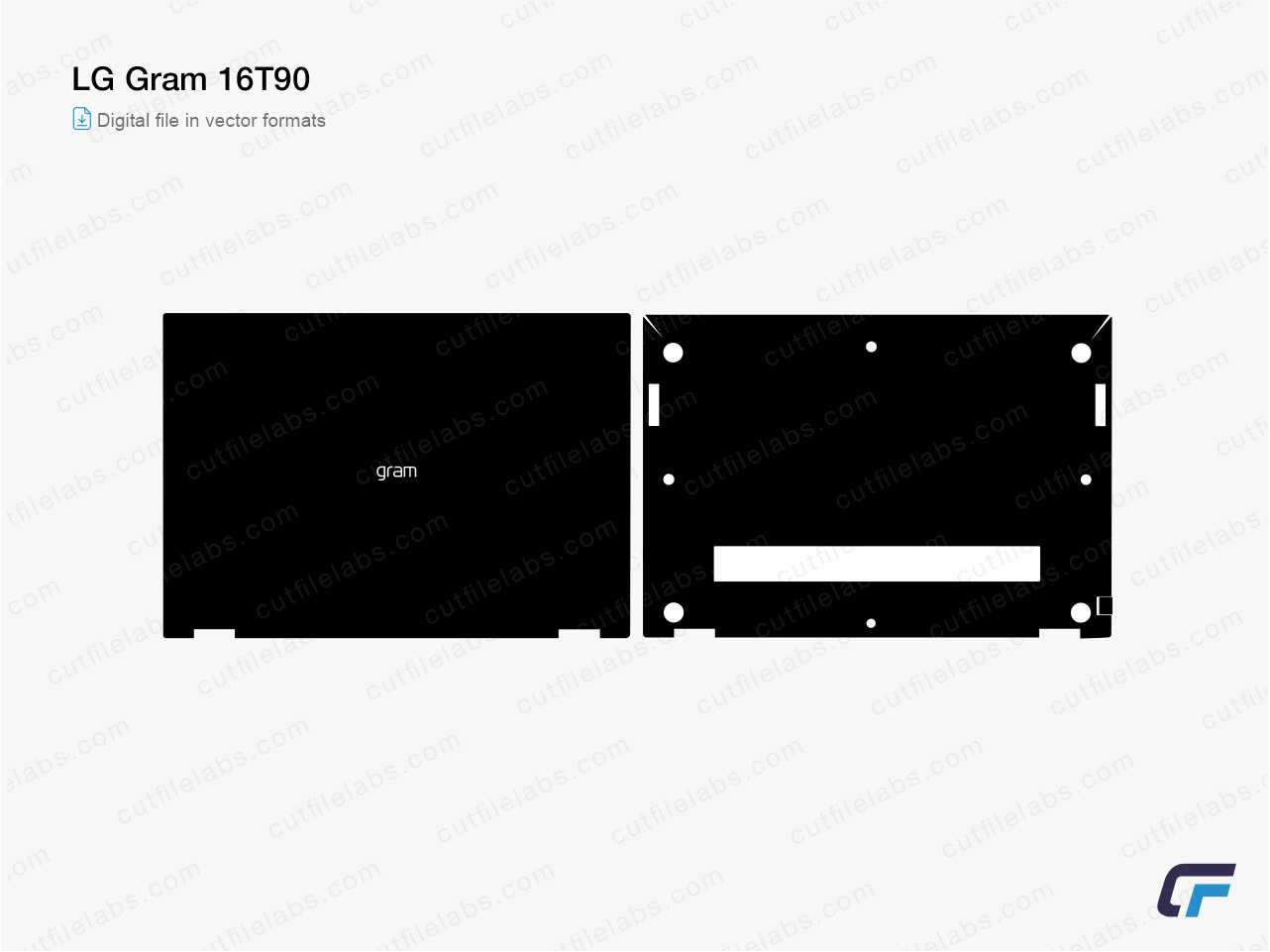 LG Gram 16T90 Cut File Template | Cut File Labs
