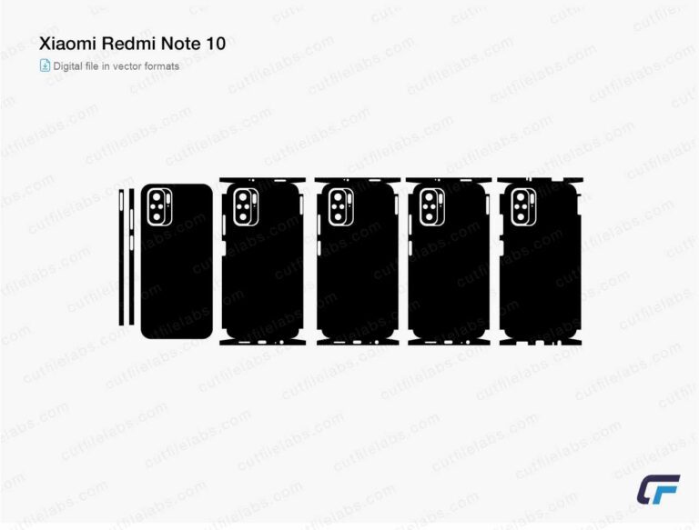 Xiaomi Redmi Note 10 (2021) Cut File Template | CutFileLabs