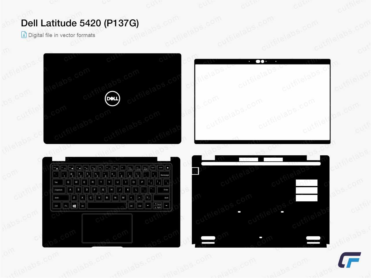 Dell Cut File Vector Templates - Cut File Labs
