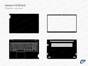 Dell Alienware M17 R4 (P45E) (2017) Cut File Template | CutFileLabs
