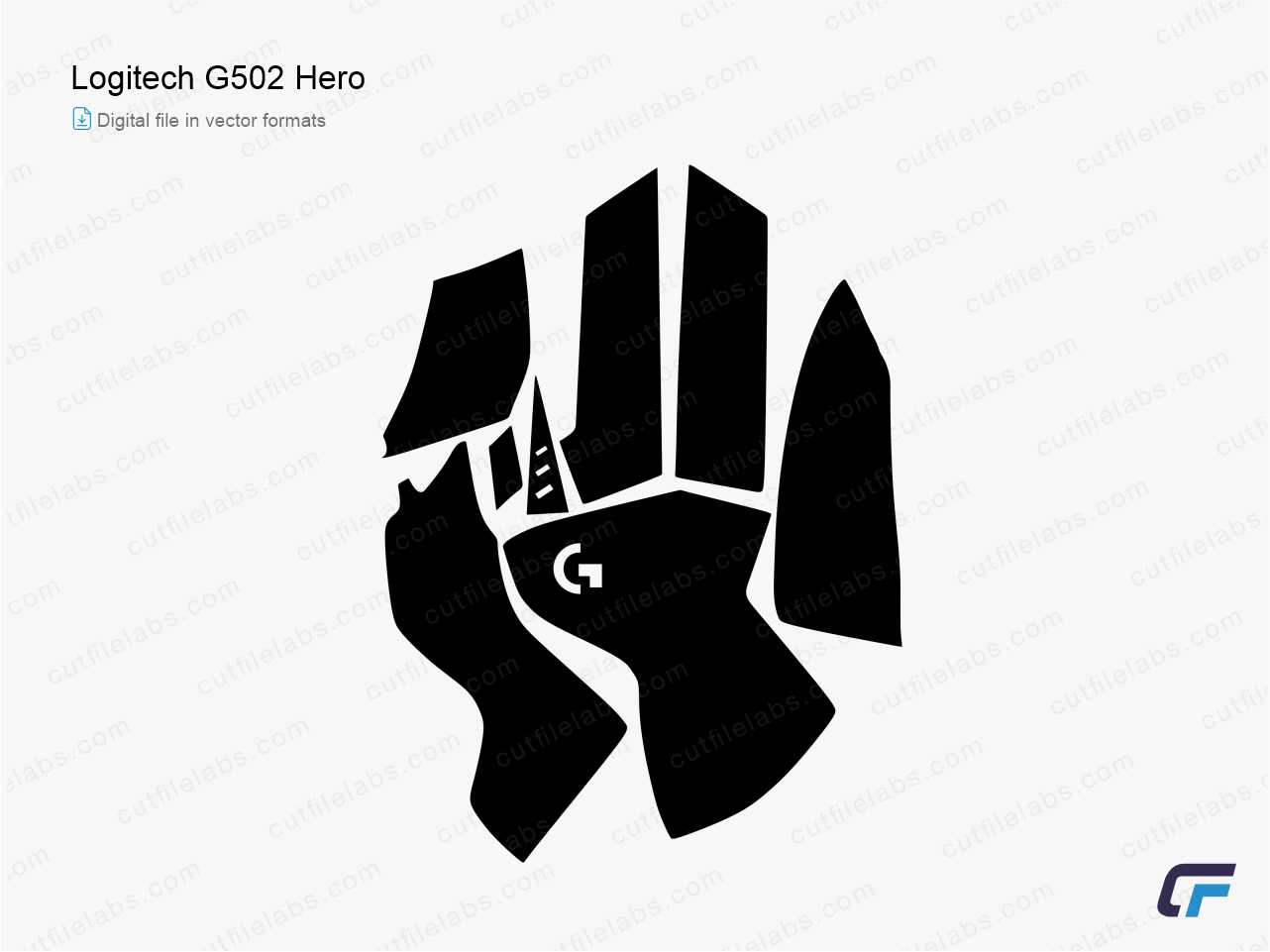 Logitech G502 Hero Cut File Template | Cut File Labs