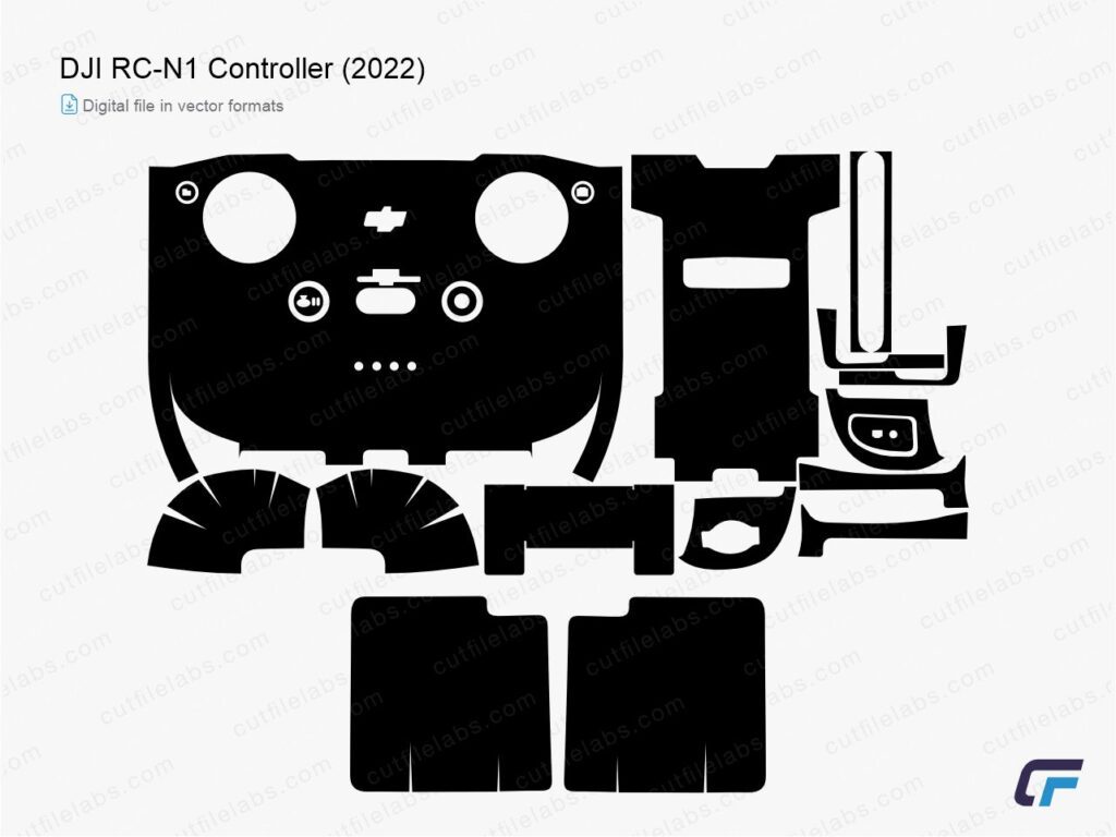 DJI Mavic Air 2 (2020) Cut File Template | CutFileLabs