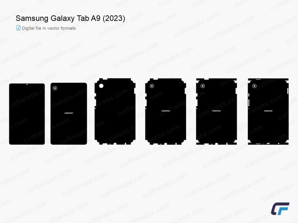 Samsung Galaxy Tab S9 (2023) Cut File Template | CutFileLabs