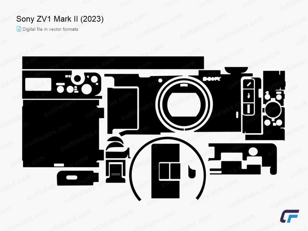 Sony ZV-1 Mark II (2023) Cut File Template | CutFileLabs