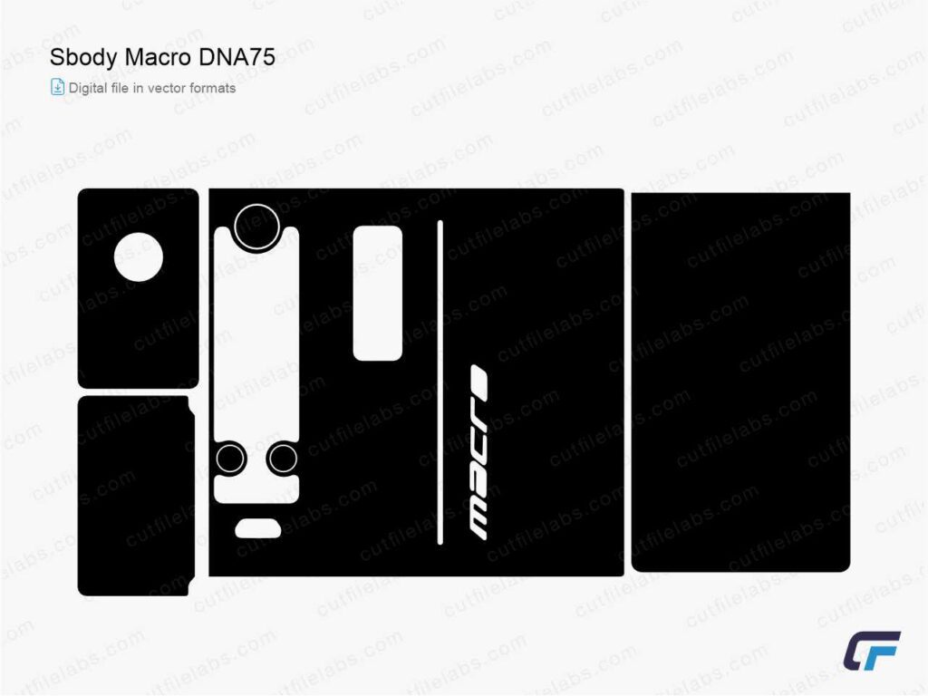 Sbody Macro DNA75 Cut File Template | CutFileLabs
