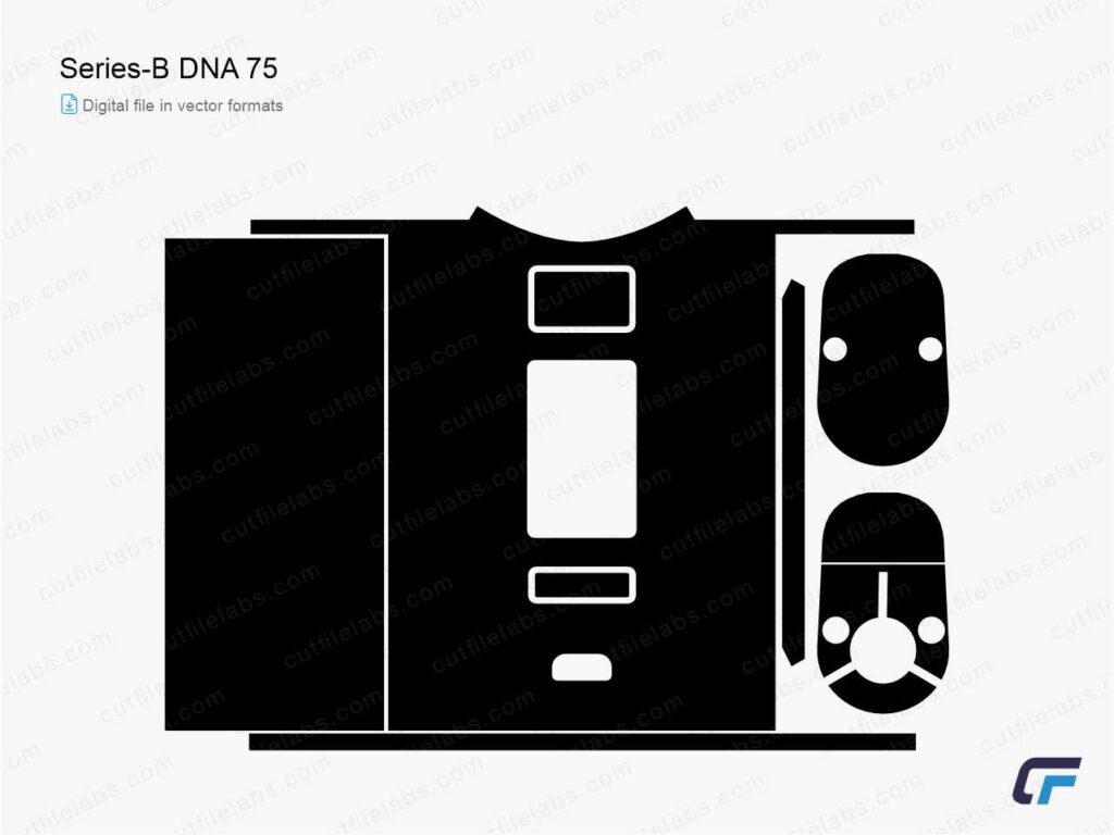 Series-B DNA 75 Cut File Template | CutFileLabs