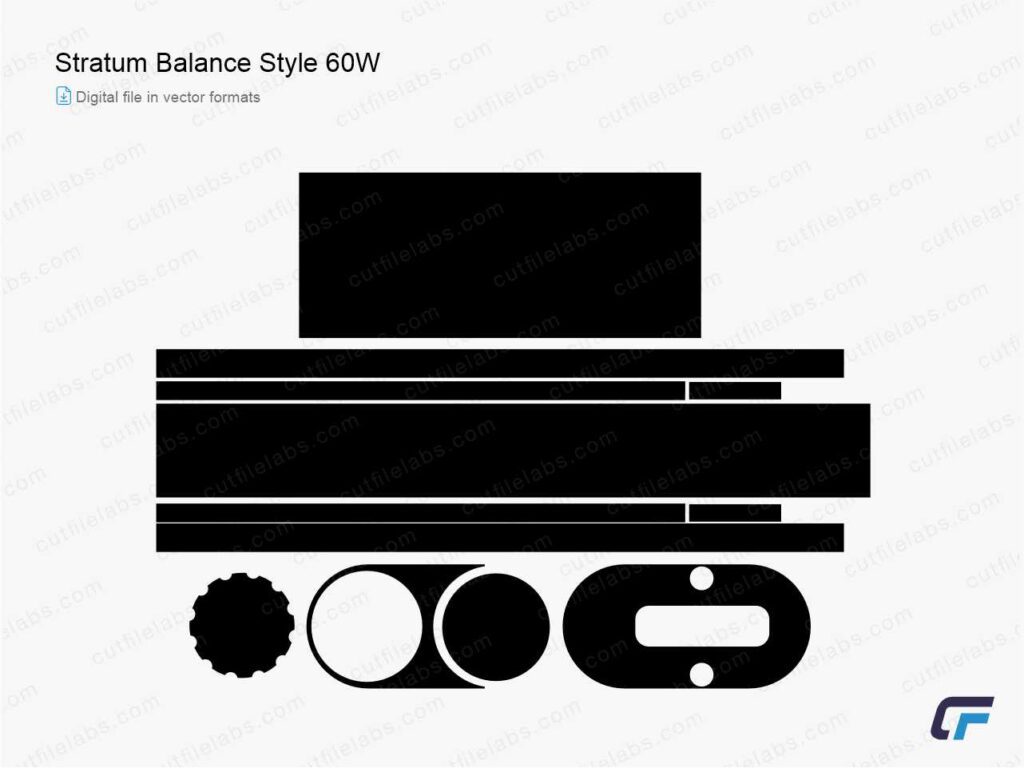 Stratum Balance Style 60W Cut File Template | CutFileLabs