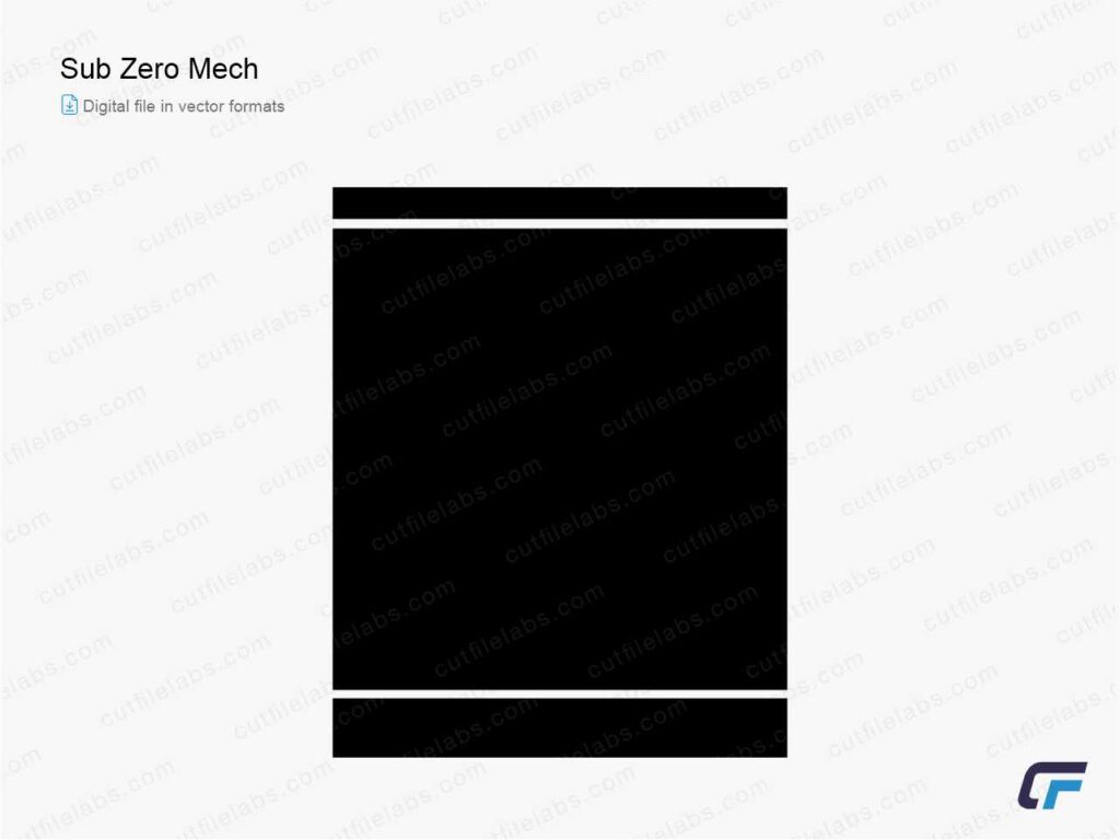 Sub Zero Mech Cut File Template | CutFileLabs