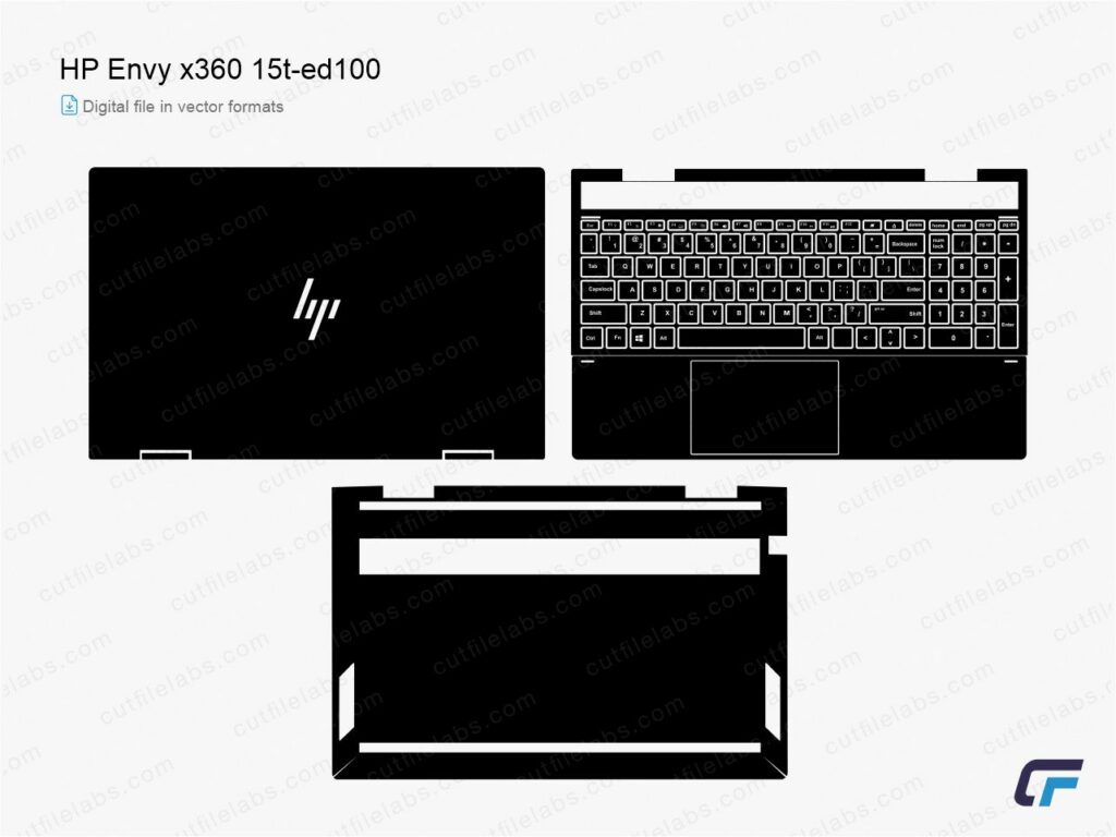 HP ProBook 450 G2 (2015) Cut File Template | CutFileLabs
