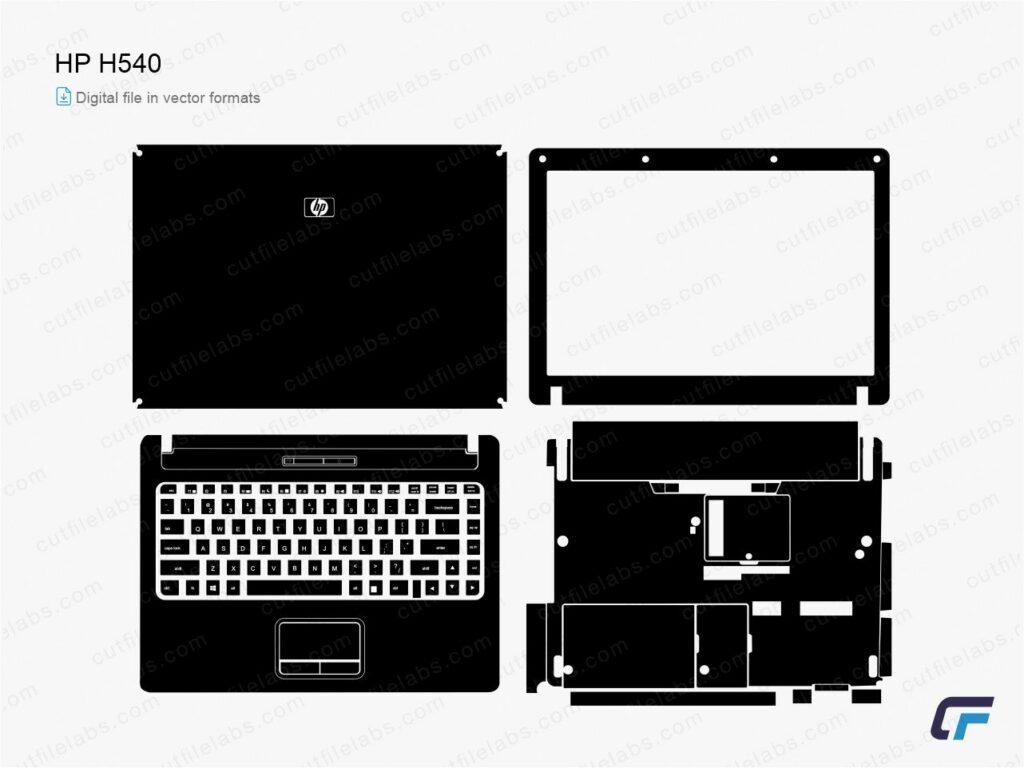 HP ProBook 450 G3 (2016) Cut File Template | CutFileLabs