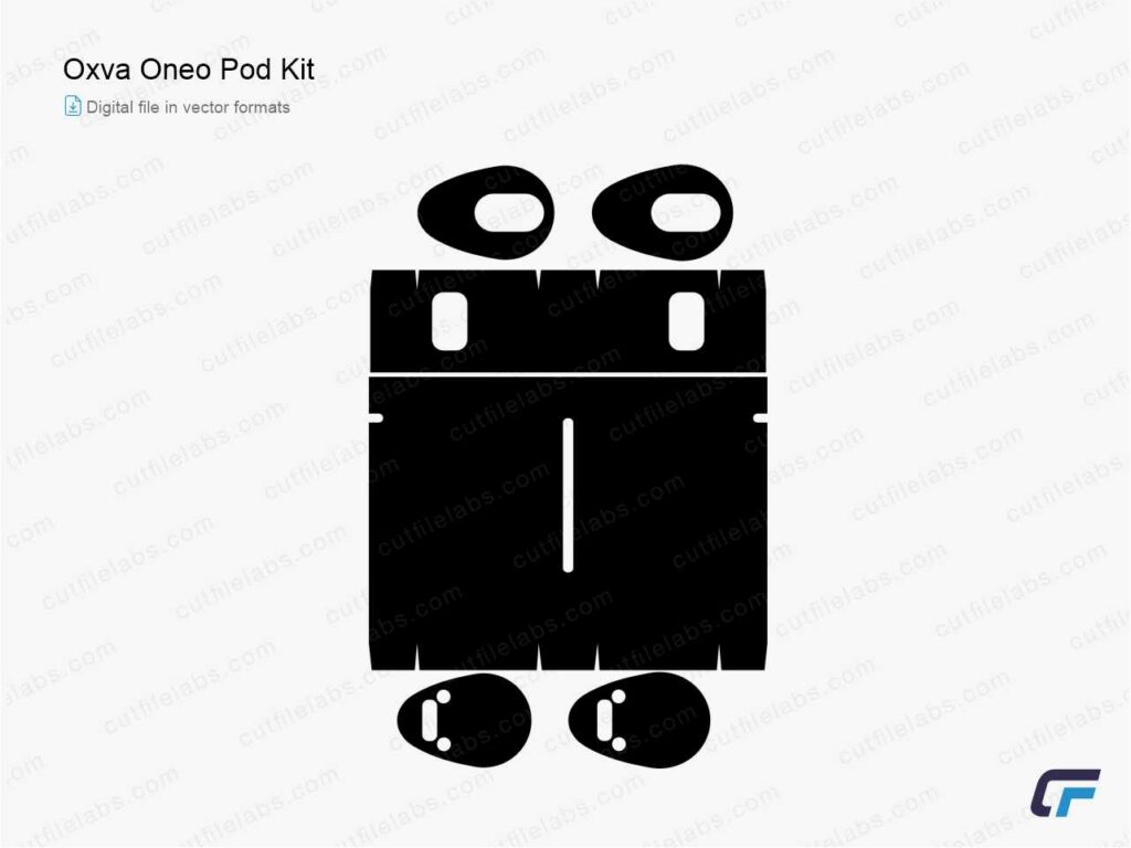 Oxva Origin X 60w Pod Kit (2021) Cut File Template | CutFileLabs