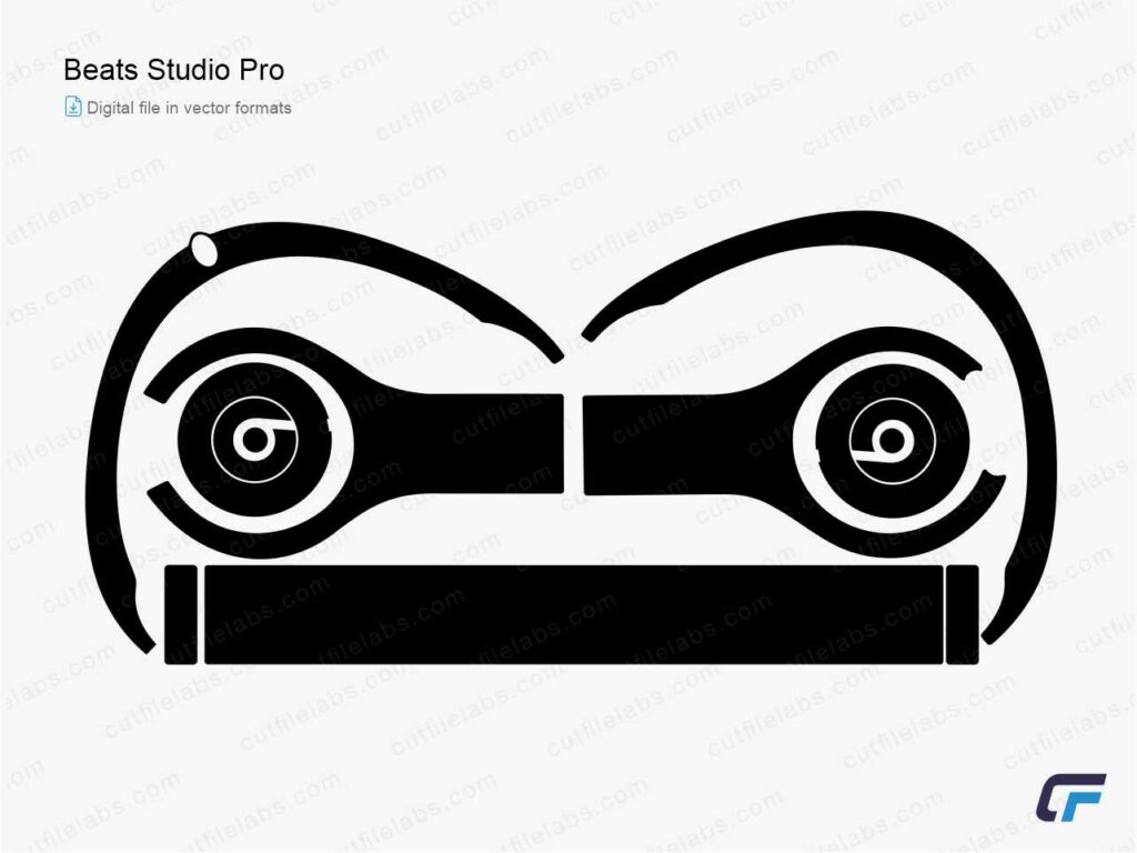 Beats Studio Pro (2023) Cut File Template | CutFileLabs