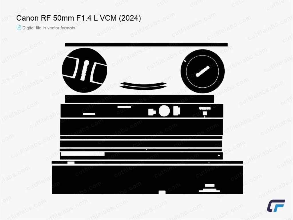 Canon RF 35mm F1.4 L VCM (2024) Cut File Template | CutFileLabs