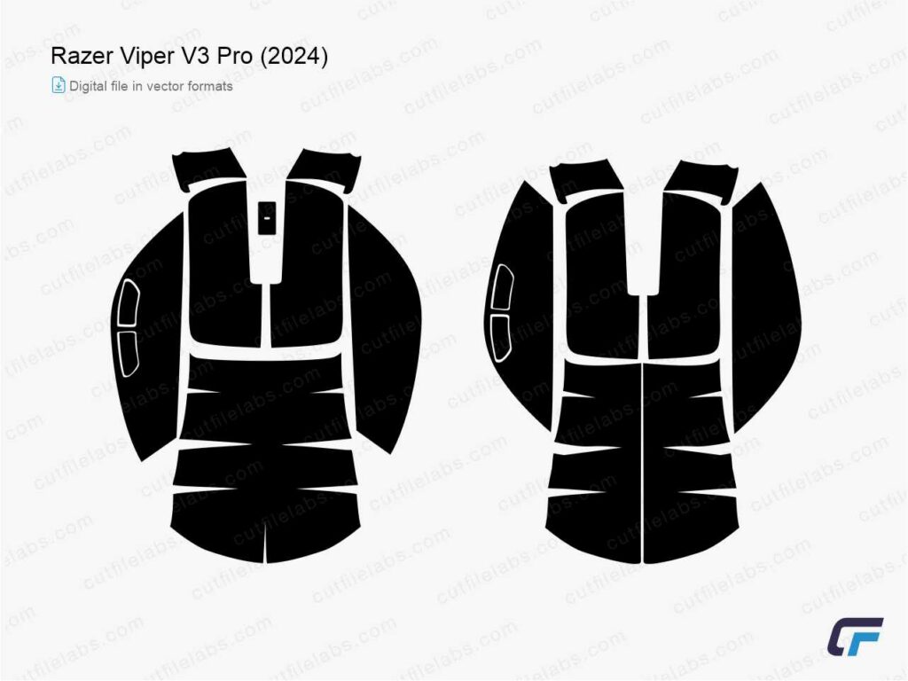 Razer Viper V3 Pro (2024) Cut File Template | CutFileLabs