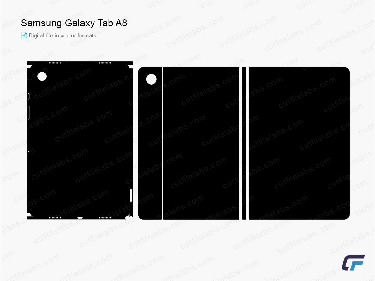 Samsung Galaxy Tab A8 (2022) Cut File Template | CutFileLabs