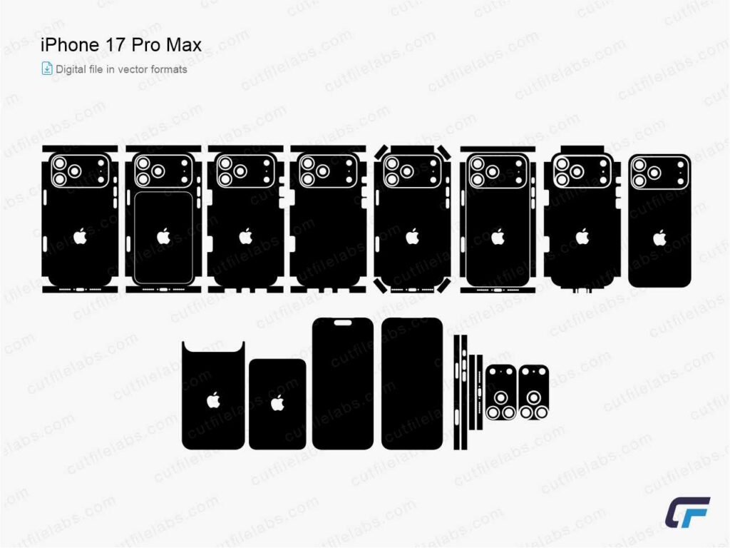 iPhone 17 Pro Max (2025) Cut File Template | CutFileLabs