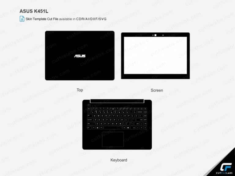 Asus E402 Series (2016) Cut File Template | CutFileLabs