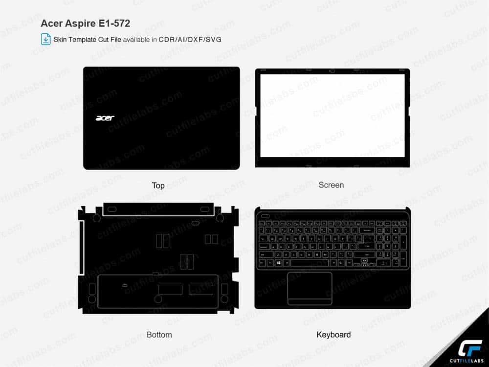Acer Aspire ES1-572 Cut File Template | Cut File Labs