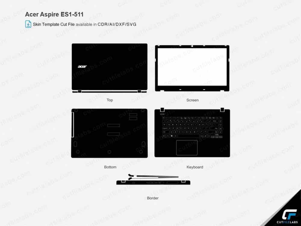 Acer Aspire ES1-511 Cut File Template | Cut File Labs