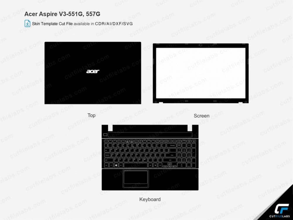 Acer Aspire V3 551G 557G Cut File Template Cut File Labs acer-aspire-v3-551g-557g-cut-file-template-cut-file-labs