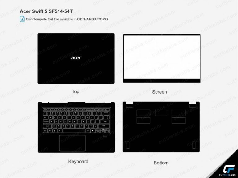 Acer Aspire ES1-511 (2014) Cut File Template | Cut File Labs