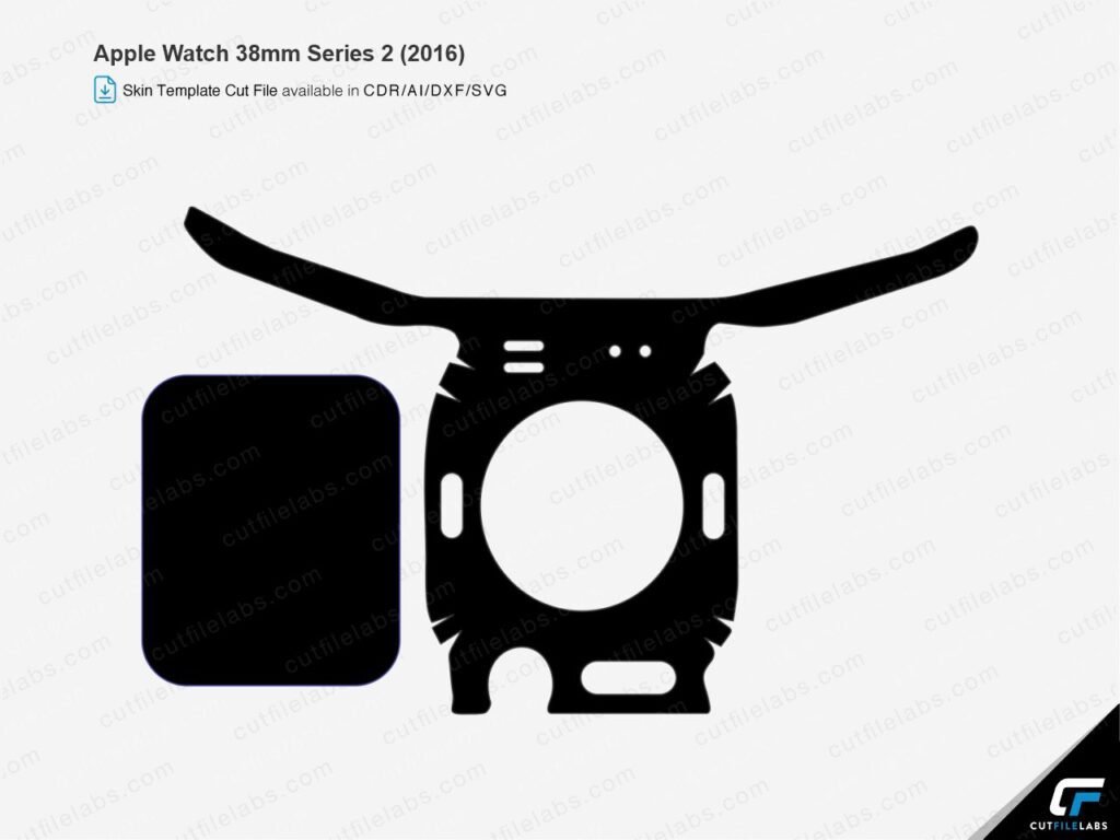 Apple Watch 45mm Series 7 (2021) Cut File Template | Cut File Labs