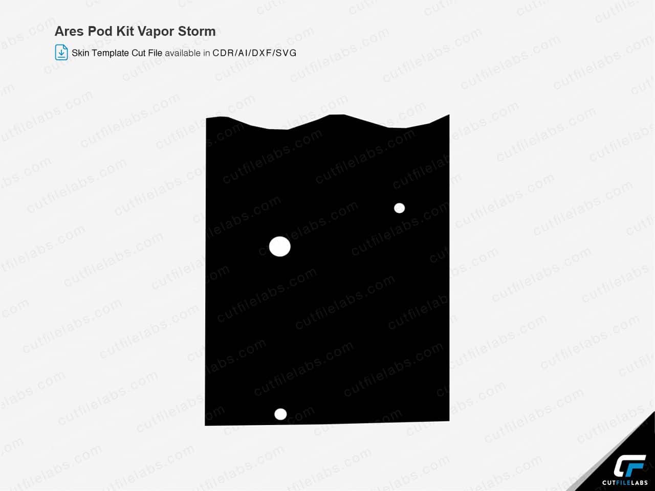 Ares Pod Kit Vapor Storm (2019) Cut File Template | CutFileLabs