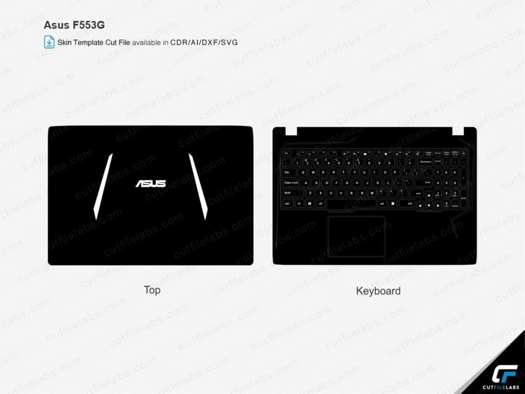 Asus TUF Gaming FX506L Cut File Template | Cut File Labs