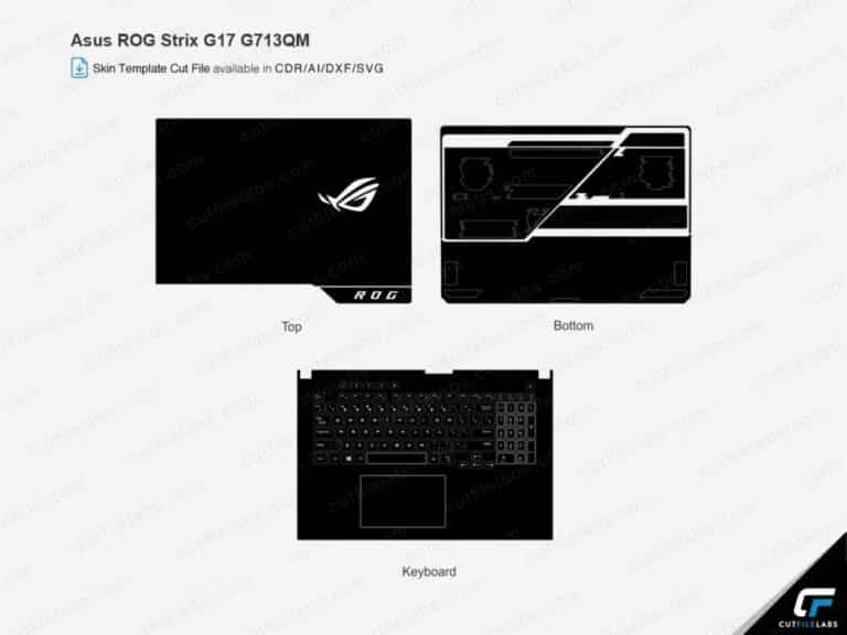 Asus ROG Strix G17 G713QM Cut File Template | Cut File Labs