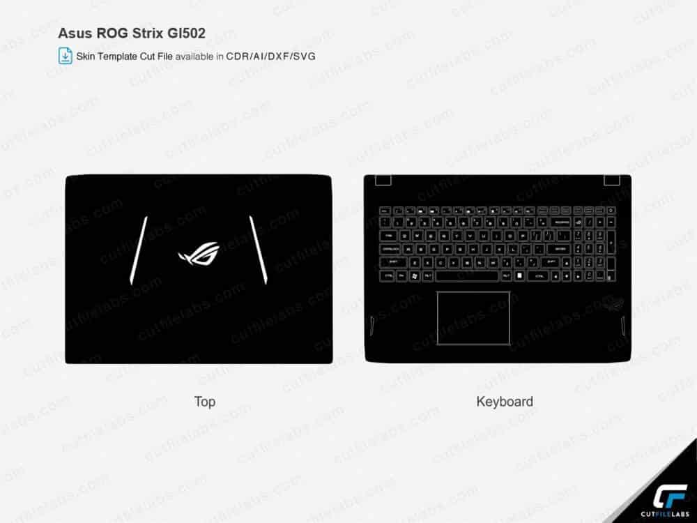 Asus ROG Strix GL502 (2016) Cut File Template | CutFileLabs