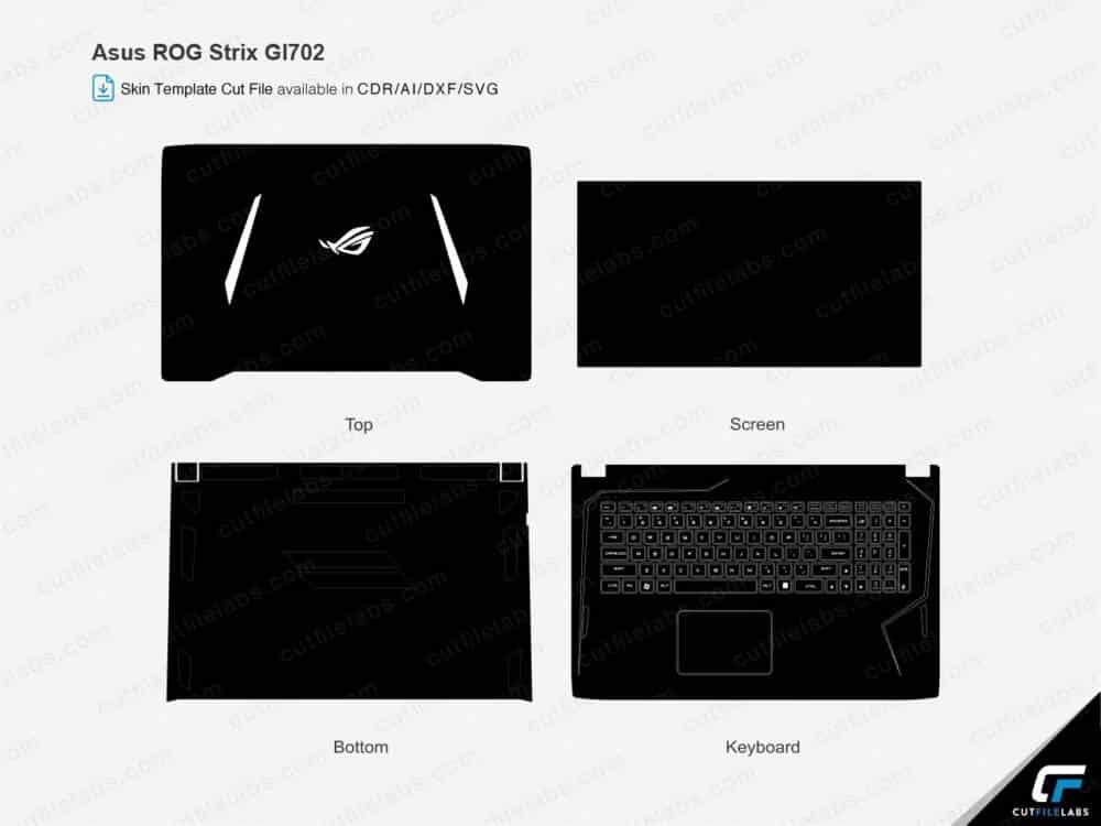 Asus ROG STrix Q733Q Cut File Template | Cut File Labs
