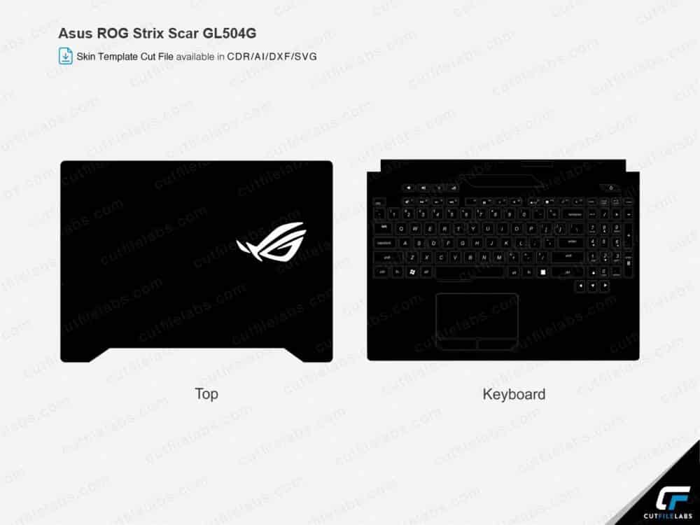 Asus ROG Strix Scar GL504G (2018) Cut File Template | CutFileLabs