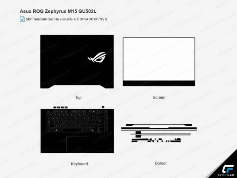 Asus ROG Zephyrus M15 GU502L (2020) Cut File Template | CutFileLabs