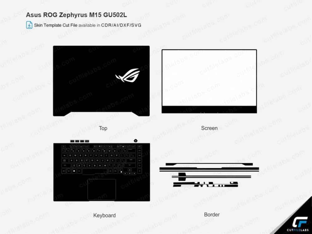 Asus ROG Zephyrus M15 GU502L (2020) Cut File Template | CutFileLabs