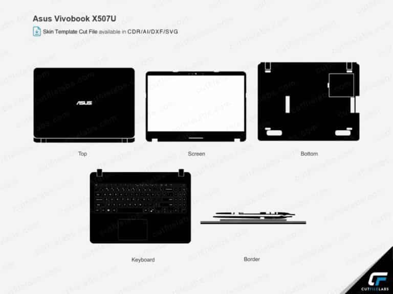 Asus VivoBook X507U (2018) Cut File Template | CutFileLabs