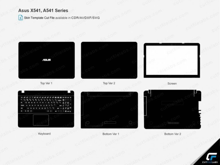 Asus X541, A541 Series (2016) Cut File Template | CutFileLabs