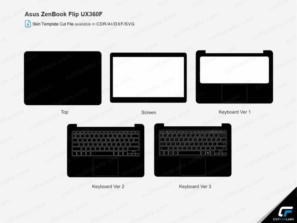 Asus Zenbook Flip Ux360 Series 2016 Cut File Template Cutfilelabs