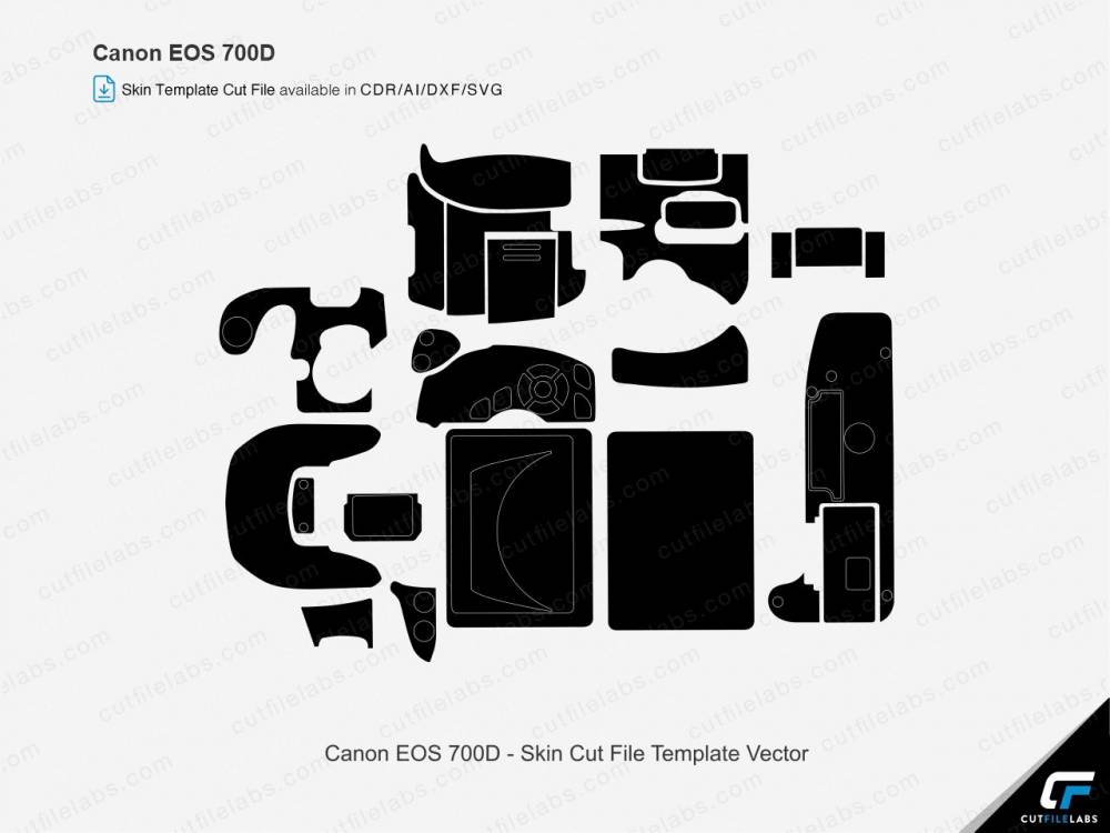 Canon EOS 700D/T5i (2013) Cut File Template | CutFileLabs