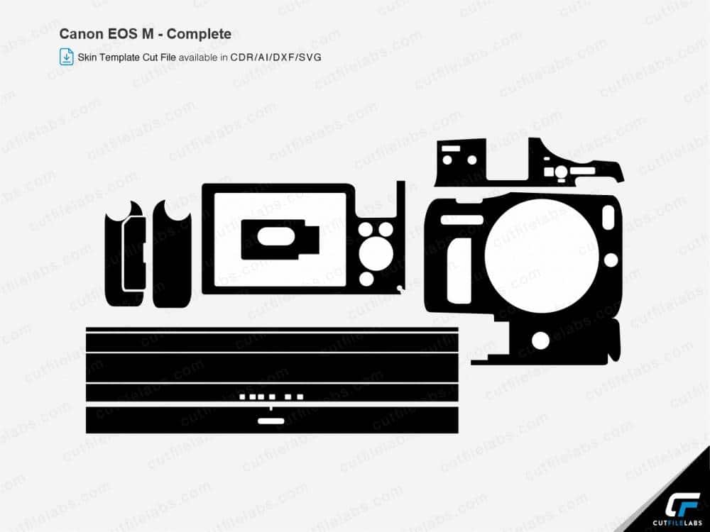 Canon EOS M (2012) Cut File Template | CutFileLabs