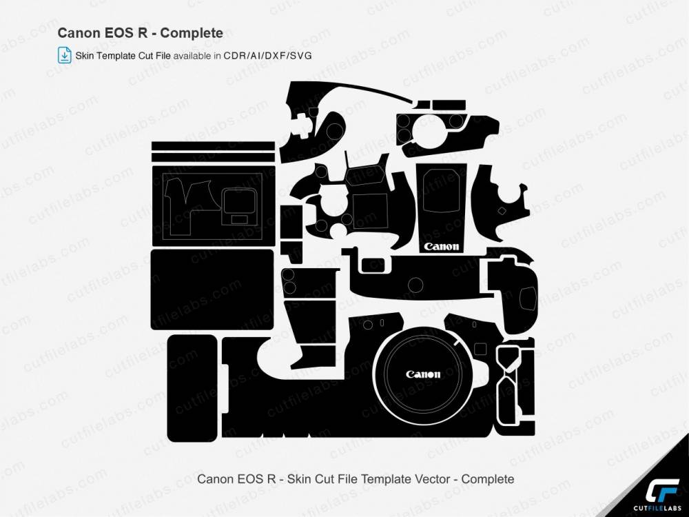 Canon EOS R Cut File Template | Cut File Labs