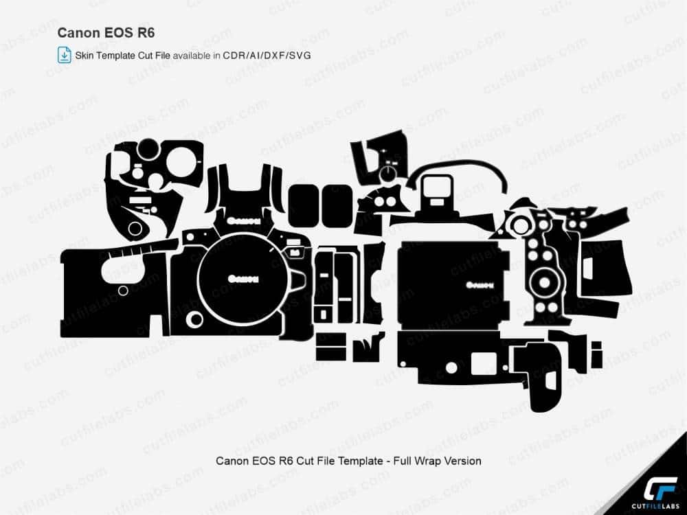 Canon EOS R6 (2020) Cut File Template | CutFileLabs