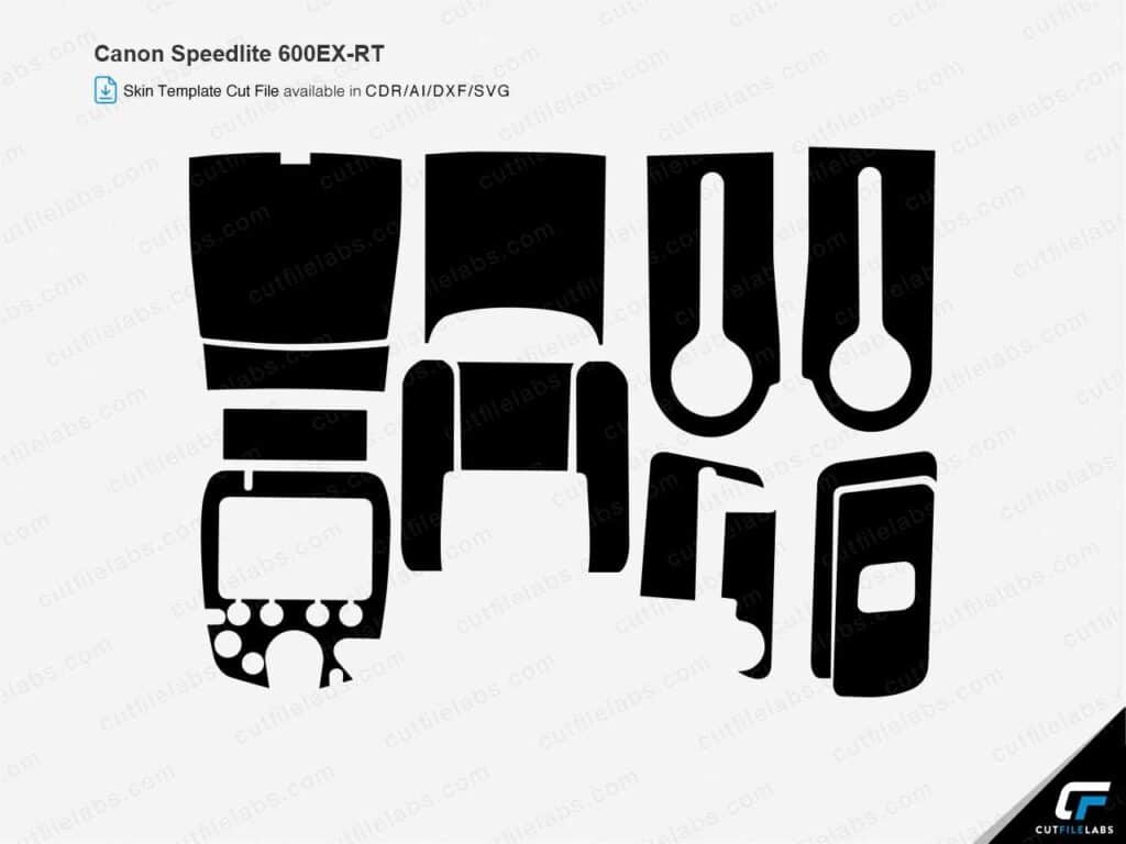 Canon Speedlite 600EX-RT (2012) Cut File Template | CutFileLabs