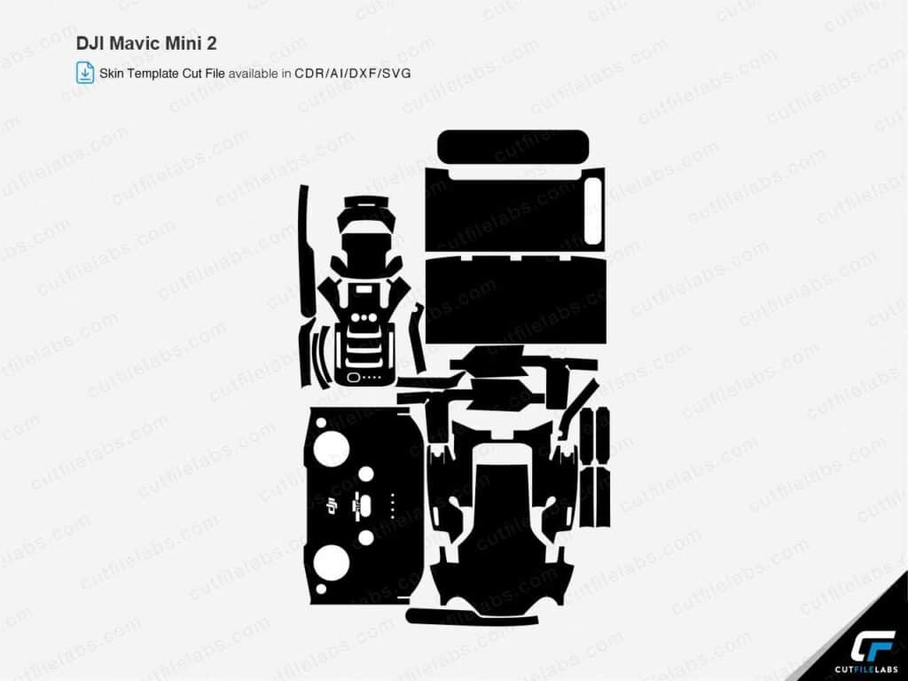 DJI Mavic Mini 2 (2020) Cut File Template | CutFileLabs
