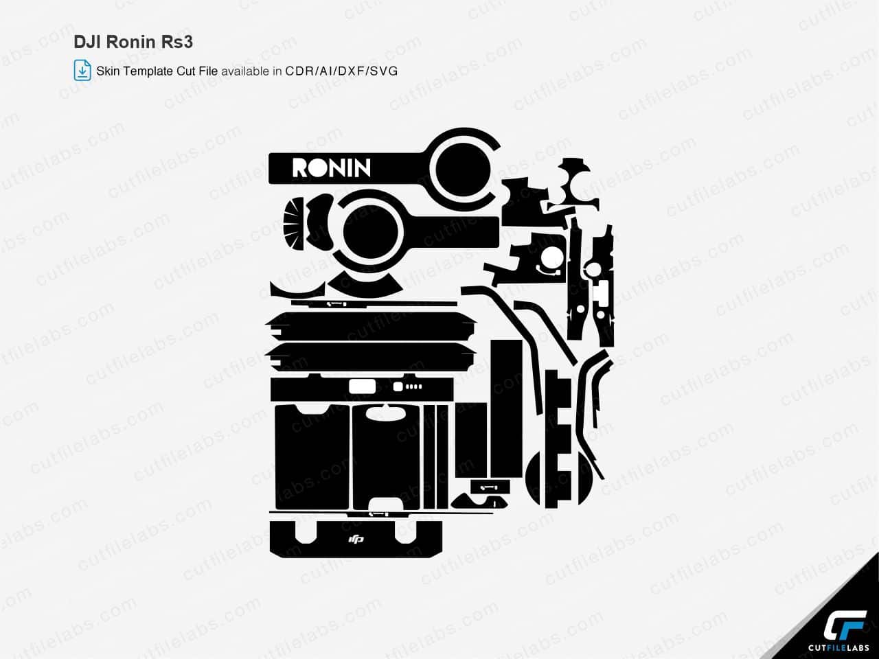DJI Ronin RS3 (2022) Cut File Template | CutFileLabs
