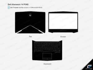 Dell Alienware 14 (P39G) (2012) Cut File Template | CutFileLabs