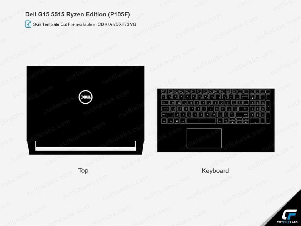 Dell Cut File Vector Templates - Cut File Labs