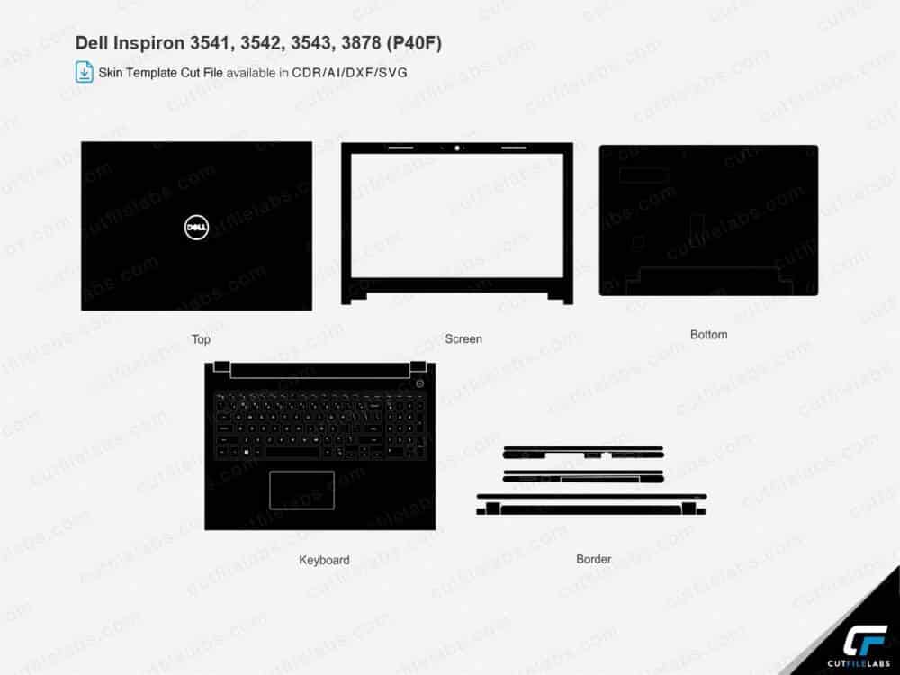 Dell Inspiron 5480, 5485, Vostro 5481 (P92G) Cut File Template | Cut ...