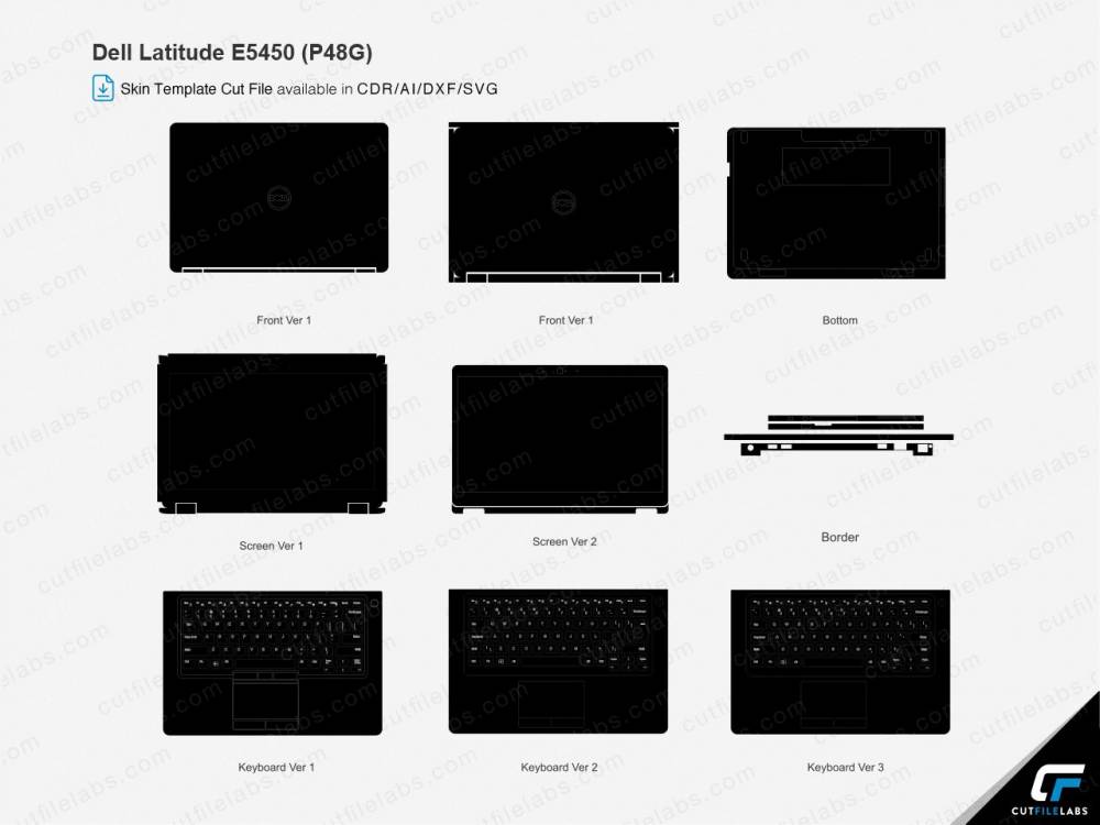 Dell Latitude 3510 (P101F) Cut File Template | Cut File Labs