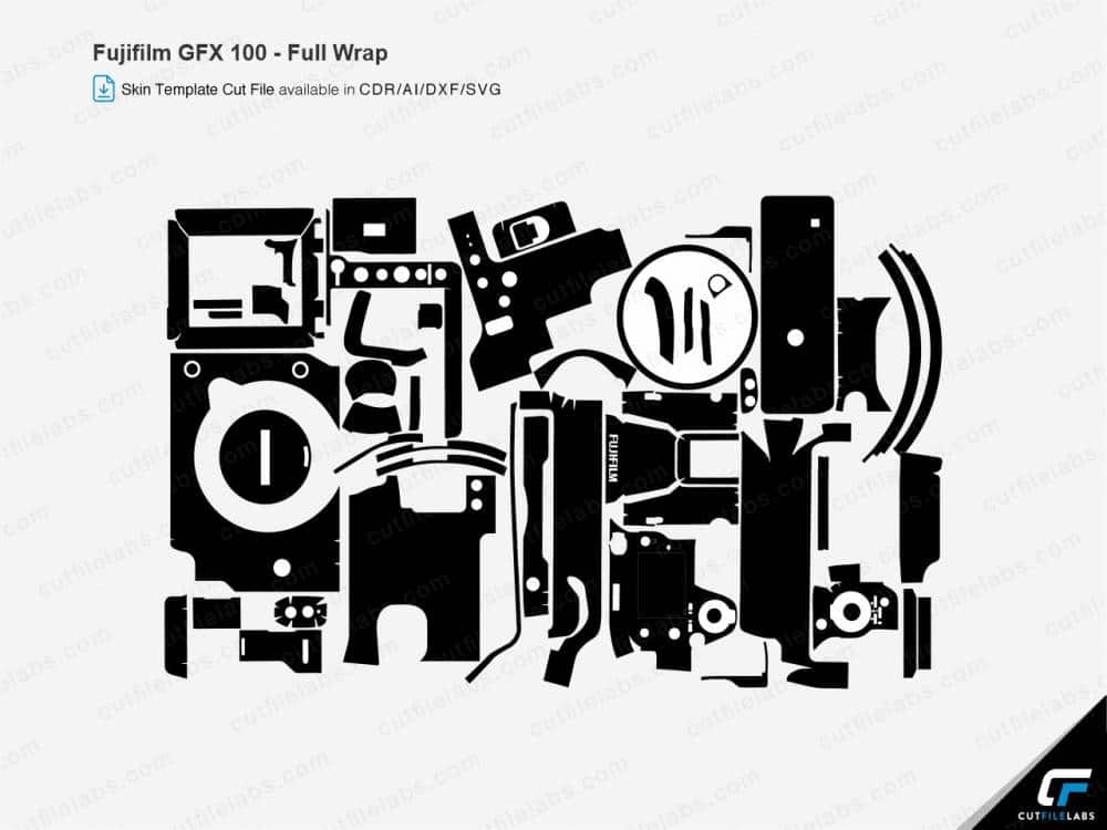 Fujifilm GFX 100 (2019) Cut File Template | CutFileLabs